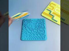 Sensory Activity Board Silicone Fidget Toy Designed for Calming Stress Anxiety ADHD Autism