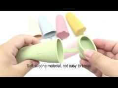 popsicle molds,6 pieces silicone ice pop molds,drip free popsicle maker for kids,bpa free freezer