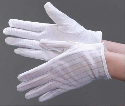 Cleanroom Use Polyester Antistatic Gloves ESD Stripe gloves for electronic
