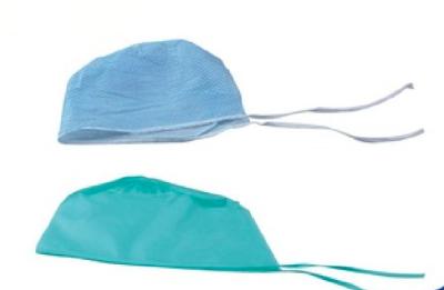 Hospital Non - Woven Disposable Surgical Head Covers With Tie On / 13X63cm Size