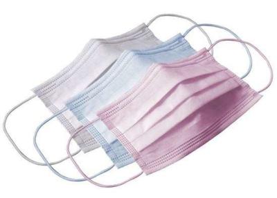 Cina 3 maschera di protezione chirurgica eliminabile non tessuta della piega pp con in tondo o banda elastica piana in vendita