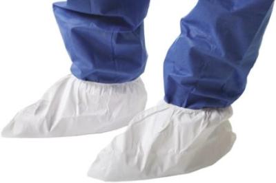 Hospital / Pharmacy Microporous Disposable Waterproof Shoe Covers Anti - Slip
