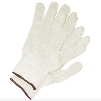 Guantes de trabajo del punto de la secuencia del algodón de la protección antirresbaladizos/antis - Abrassion