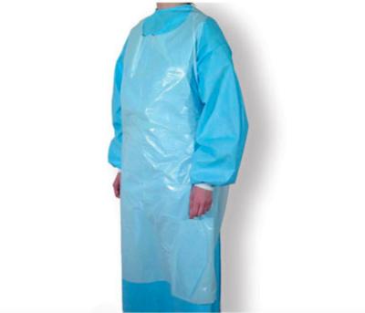 Plastica eliminabile adulta che cucina i grembiuli, grembiuli impermeabili di plastica di uso del Sigle con i legami