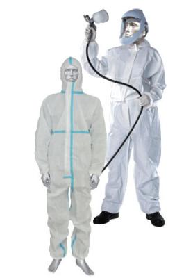 China PP+Microporous Overtrek van het Kostuumworkwear van de Film het Beschikbare Verf voor Voedsel/Elektronische Workshop Te koop