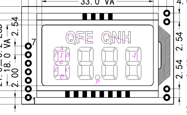 COB LCD Display Module technical diagram