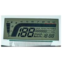 China Custom HTN Transflective Positive Segment LCD Display Panel 53x25mm for Motor Speedometer for sale