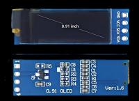 China 0.91 Inch OLED Display Module SSD1306 Driver 128x32 Resolution IIC Interface White Blue Color for sale