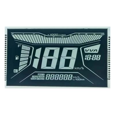 China Customized Motorcycle LCD Screen Speedometer Display with Wide Operating Temperature and Multiple Backlight Colors for sale