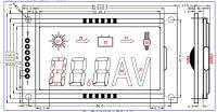 China Customized TN LCD Display Module for Smart Meter 2.8-5.0V -30 to +80°C for sale