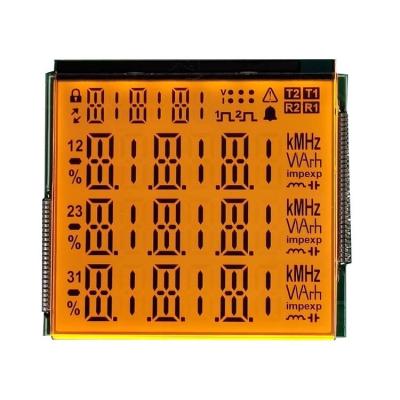 China 24 Digits Reflective FSTN 10 Segment LCD Display for 3 Phase Energy Meter Counter for sale