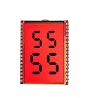 China Customized 4 Digit TN Segment LCD Display Red Backlight Meter -30 to 80C Wide Temp for sale
