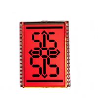 China Customized 4 Digit TN Segment LCD Display Red Backlight Meter -30 to 80C Wide Temp for sale