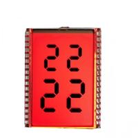 China Customized 4 Digit TN Segment LCD Display Red Backlight Meter -30 to 80C Wide Temp for sale