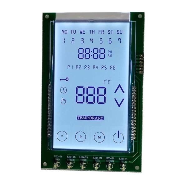 Quality Customized FSTN Type LCD Display Module with Touch Panel for Thermostat, for sale