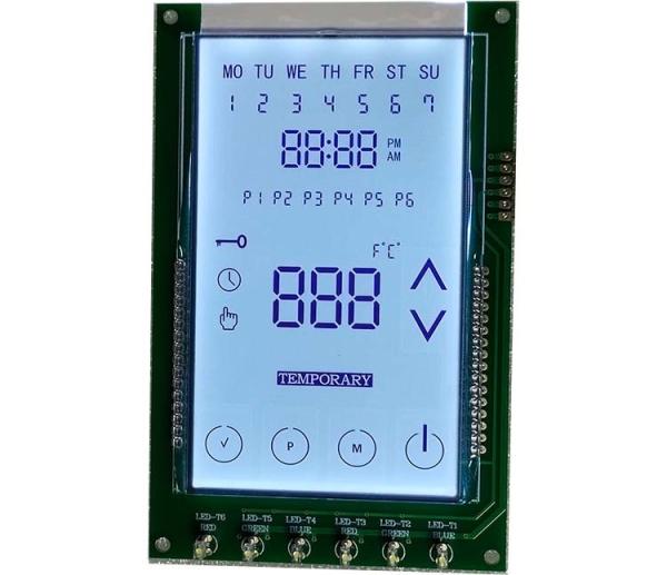 Quality Customized FSTN Type LCD Display Module with Touch Panel for Thermostat, for sale