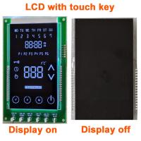 China Customized VA Type LCD Display Module with Touch Panel for Thermostat -30 to +80C RoHS for sale