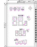 China Customized VA LCD Display Module 2.8-5.0V White Backlight for HVAC Thermostat for sale