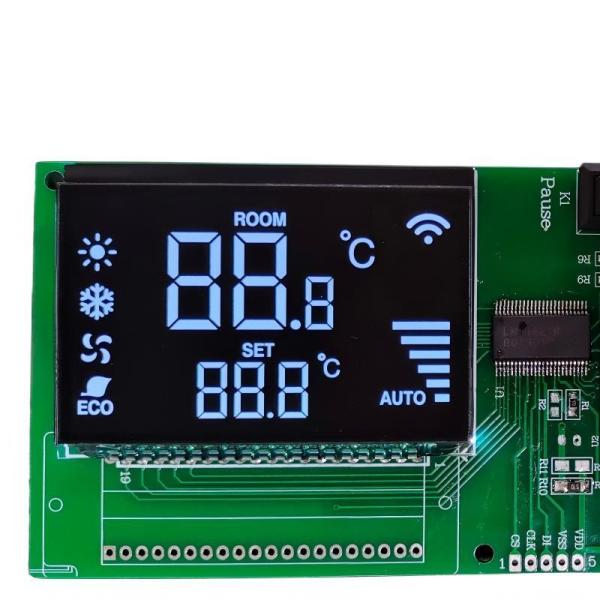 Quality Customized VA Type LCD Display Module With White Backlight For HVAC Thermostat for sale