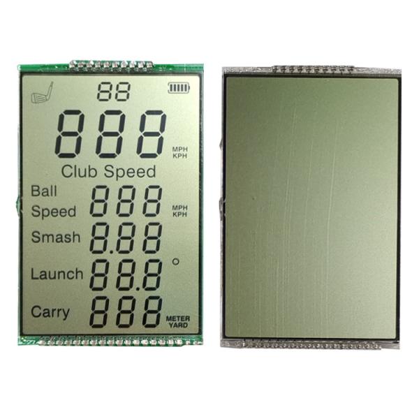 Quality Customized 17 Digits TN Segment LCD Display Reflective Positive Glass Panel for sale