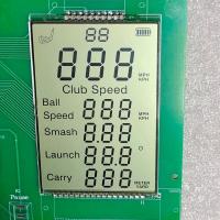 China Customized 17 Digits TN Segment LCD Display Reflective Positive Glass Panel 2.8-5.0V for sale