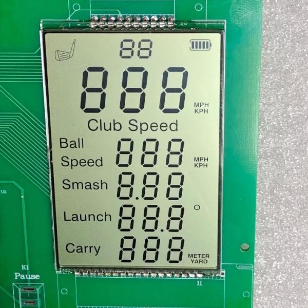 Quality Customized 17 Digits TN Segment LCD Display Reflective Positive Glass Panel for sale