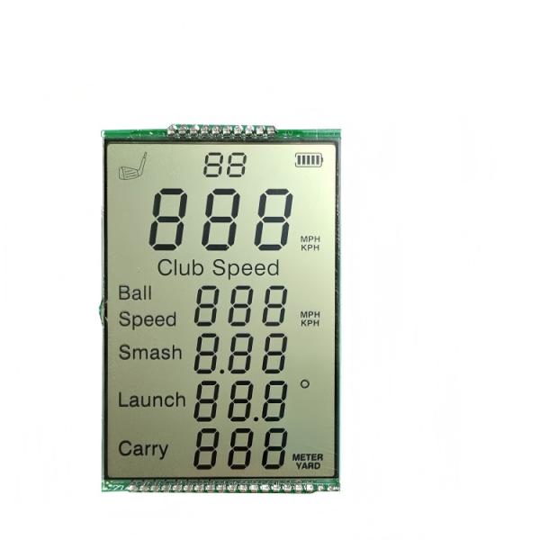 Quality Customized 17 Digits TN Segment LCD Display Reflective Positive Glass Panel for sale