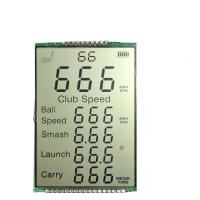Quality Customized 17 Digits TN Segment LCD Display Reflective Positive Glass Panel for sale