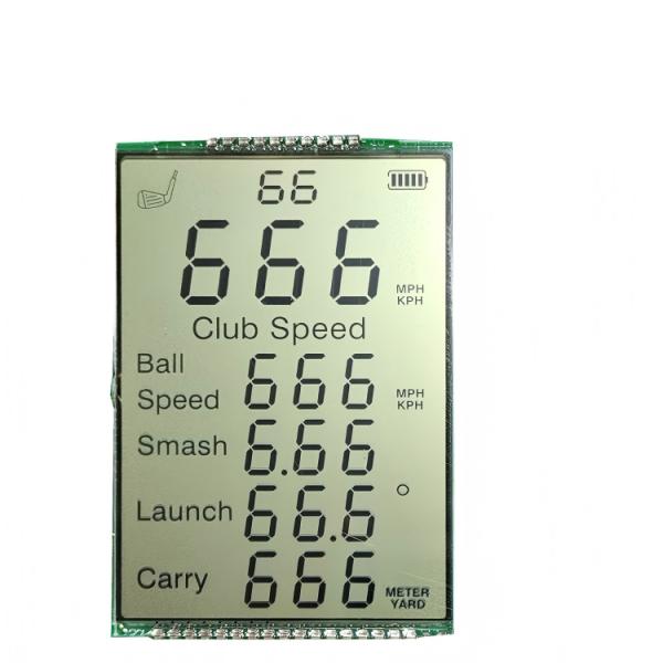 Quality Customized 17 Digits TN Segment LCD Display Reflective Positive Glass Panel for sale