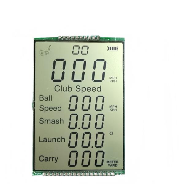 Quality Customized 17 Digits TN Segment LCD Display Reflective Positive Glass Panel for sale