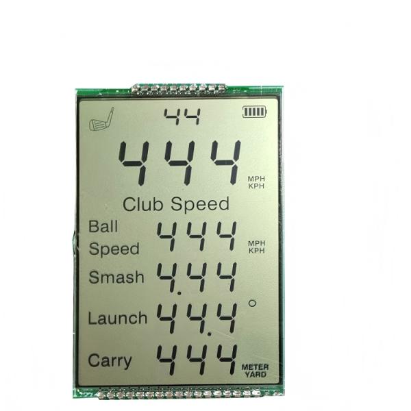 Quality Customized 17 Digits TN Segment LCD Display Reflective Positive Glass Panel for sale