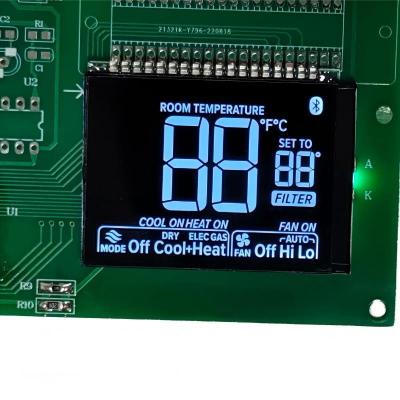 China Customized Low Power Consumption VA Transmissive Negative LCD Glass Display Screen For RV Thermostat for sale