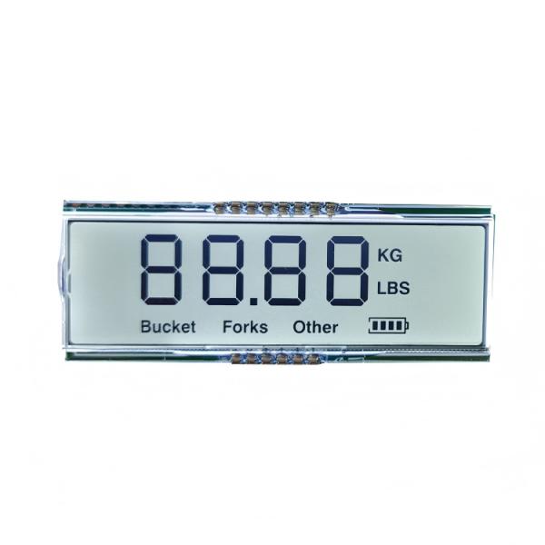 Quality Customized Small Mini Reflective Positive TN Lcd Glass Display With White Backlight For Weight Scale for sale
