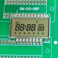 China Custom Mini 6 Digit 7 Segment Reflective LCD Glass with Metal Pin for Timer Clock 2.8V for sale