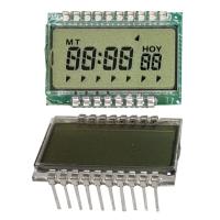 China Custom Mini 6 Digit 7 Segment Reflective LCD Glass with Metal Pin for Timer Clock 2.8V for sale