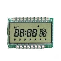 China Custom Mini 6 Digit 7 Segment Reflective LCD Glass with Metal Pin for Timer Clock 2.8V for sale