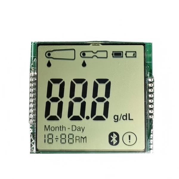 Quality China LCD Manufacturer Custom TN Reflective Low Power Lcd Glass Reflective Screen For Blood Glucometer for sale