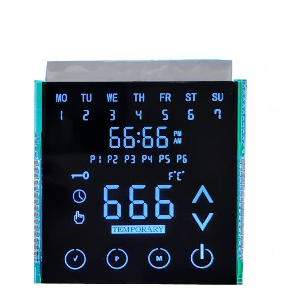 Quality China LCD Manufacturer Custom VA White Backlight Touch Screen Display For Temperature Thermostat for sale