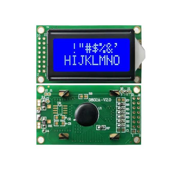 Quality 0802A High Quality Character Display Module 8x2 Alphanumeric Panel for Industrial Control & Electronic Equipment for sale