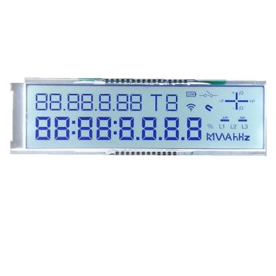 China Customized Size Fstn 7 Segment Positive Transflective Lcd Panel With Backlight Lcd Display Screen For Smart Electricity Meter for sale