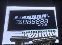China Customized VA 7 Segment LCD Display Panel for Yamaha Motorcycle Speedometer 2.8-5.0V for sale