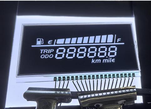 Quality Customized Size VA 7 Segment Yamaha speedometer Lcd Display Panel For Motorcycle for sale