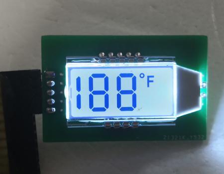 Quality Factory OEM/ODM Customized Size STN 3 digit  Small  LCD Screen Display For Temperature  for sale