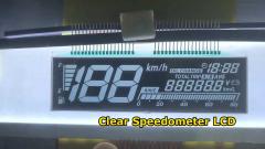 custom va type segment lcd display for speedometer