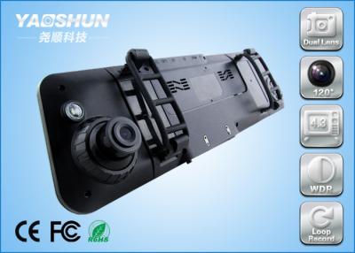 China Dubbele de Cameraauto DVR G van HD 1080P - de Achteruitkijkspiegelregistreertoestel van sensorgps Te koop