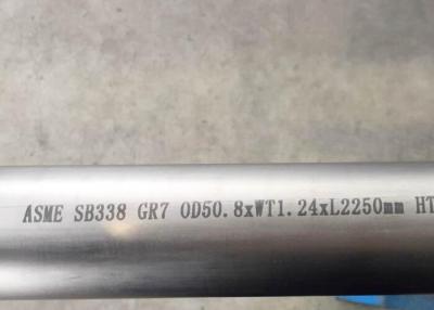 China Tubo Titanium da liga de ASME SB338 ASTM B337 para condensadores/calor OD 50.8mm à venda