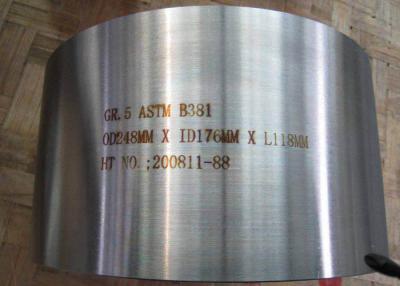 China Categoria 5 do tubo da liga do titânio de ASTM B 381 com baixa ductilidade de grande resistência à venda