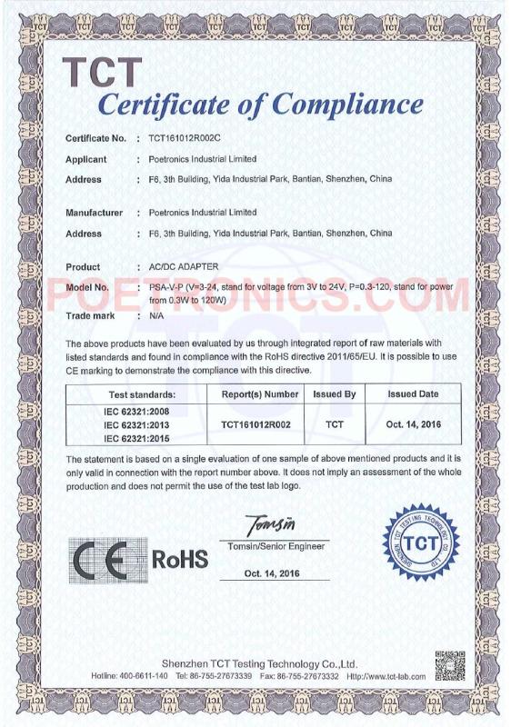 ROHS (PSA-V-P) - POETRONICS INDUSTRIAL LIMITED