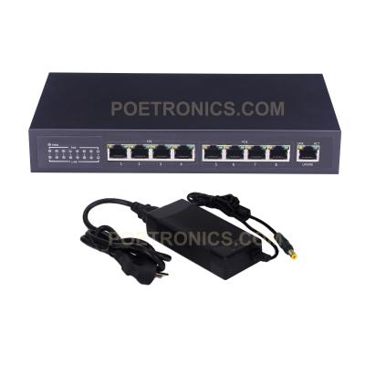 China Interruptor do ponto de entrada do porto IEEE802.3af 10/100Mbps 15.4W de POE-S1081F 8 (alimentação externa 96W) à venda