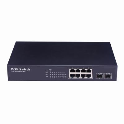 China POE-S208TG_8 ponto de entrada incorporado Switch_POETRONICS do poder do gigabit 15.4W 150W do porto IEEE802.3at à venda